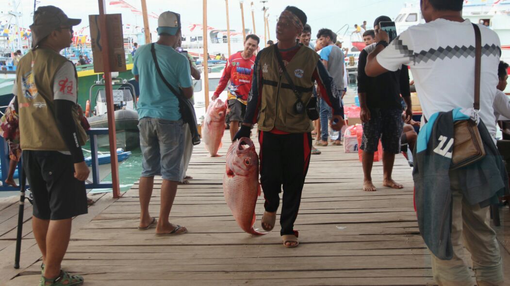 Ikan ruby sniper hasil tangkapan peserta lomba WIFT - kieraha